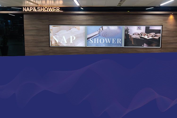 Nap and Shower at Delhi Airport